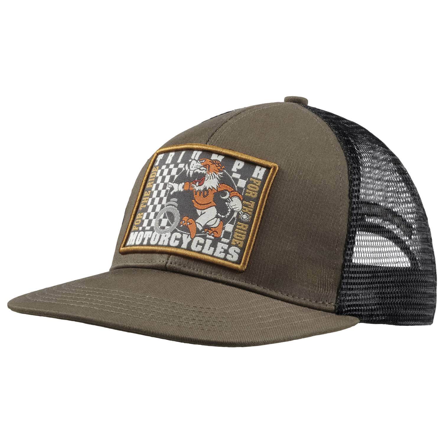 Triumph 110 Flat Peak Cap Iron Black | Triumph Direct