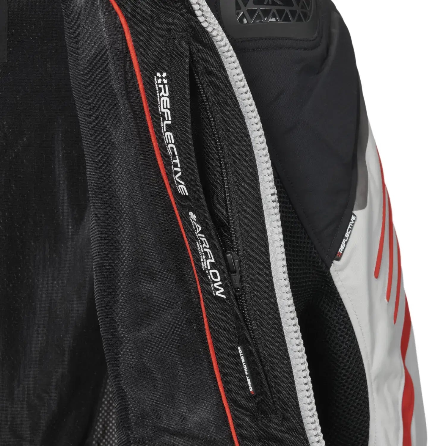 Triumph Triple Sports Mesh Jacket Black / Grey / Red | Triumph Direct