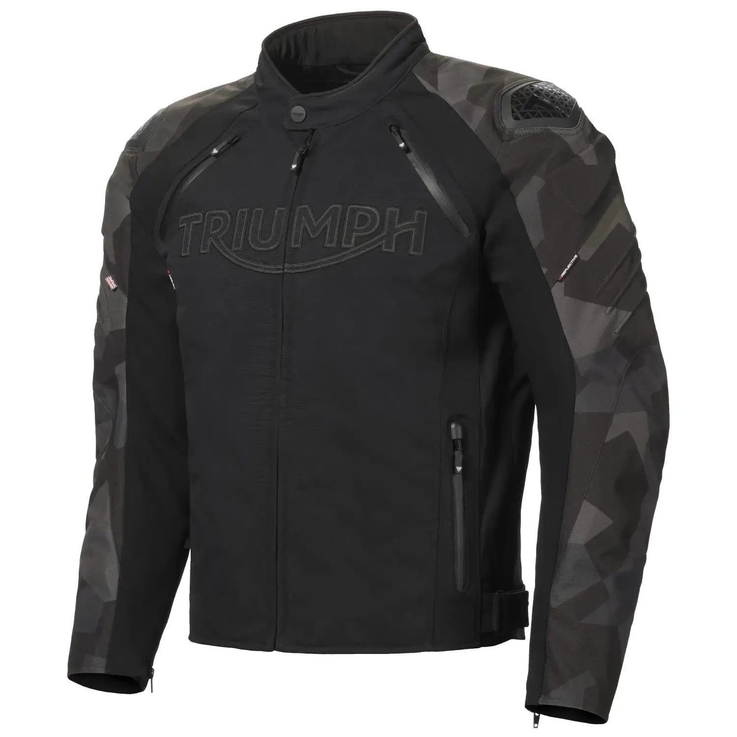 Triumph Triple Sports TriTech Jacket Black / Camo | Triumph Direct