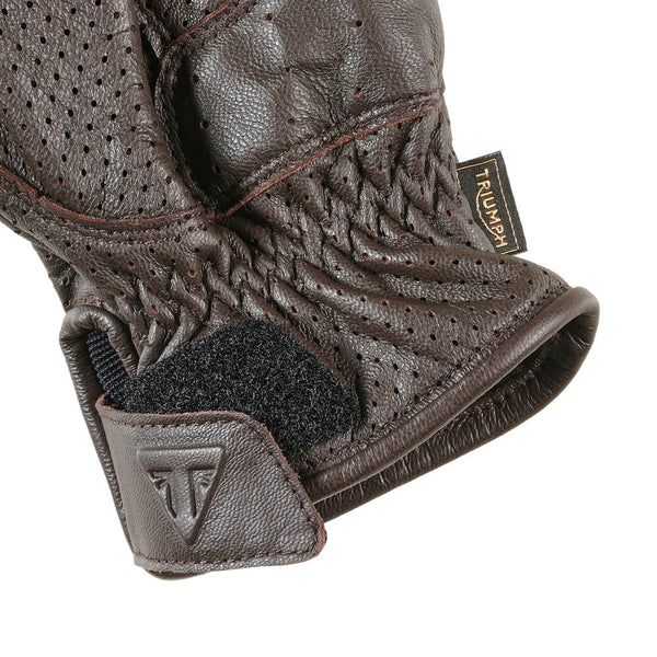 Triumph Cali Gloves Brown | Triumph Direct