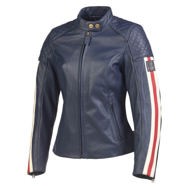 Triumph Ladies Braddan Air Race Jacket Blue | Triumph Direct