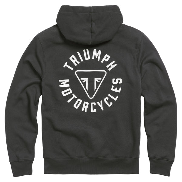 Triumph Digby Full Zip Hoodie Jet Black / Bone | Triumph Direct